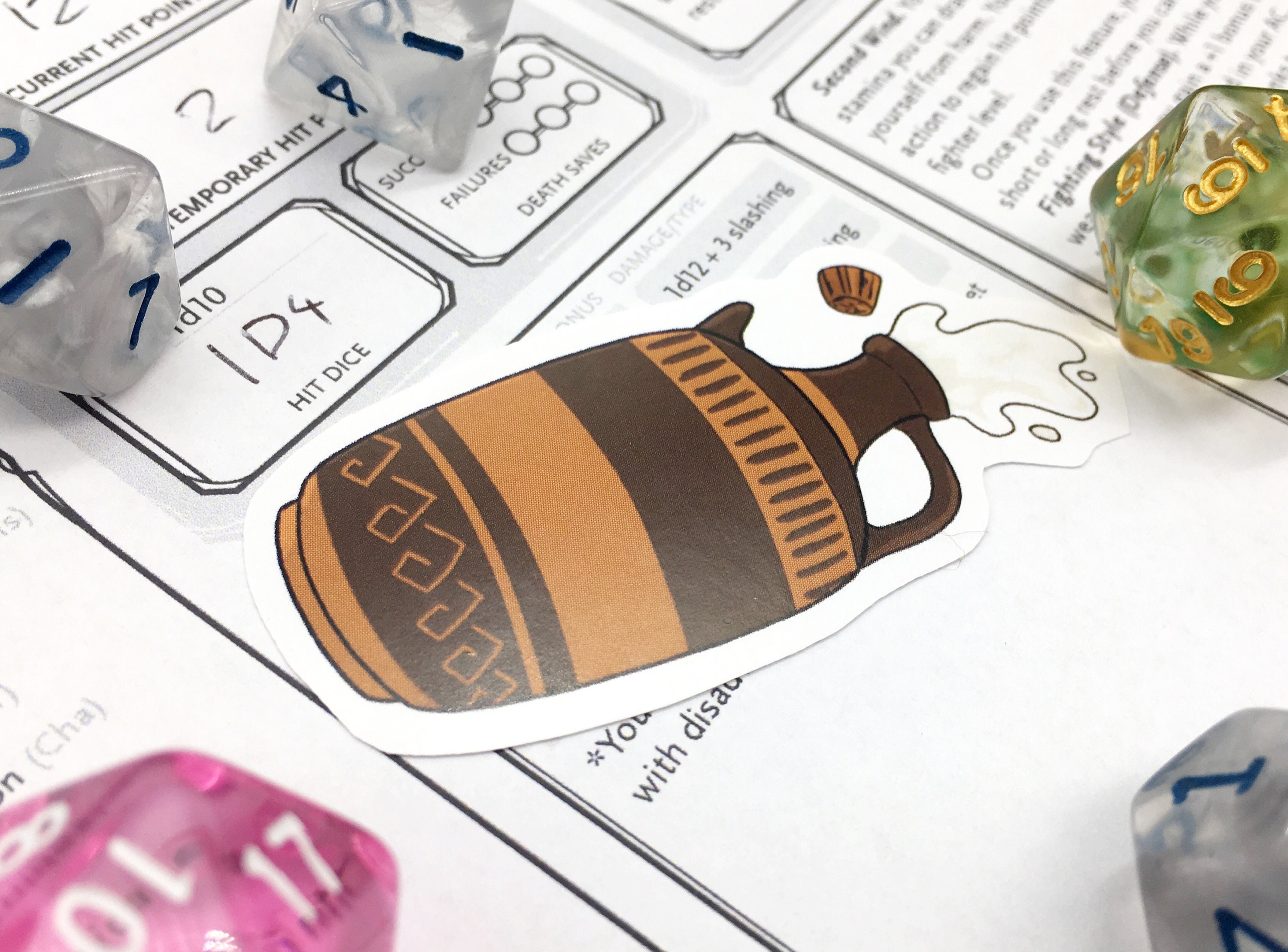 Alchemy Jug Magic Item Sticker / 6cm DnD Cute Nerd Geek - Etsy