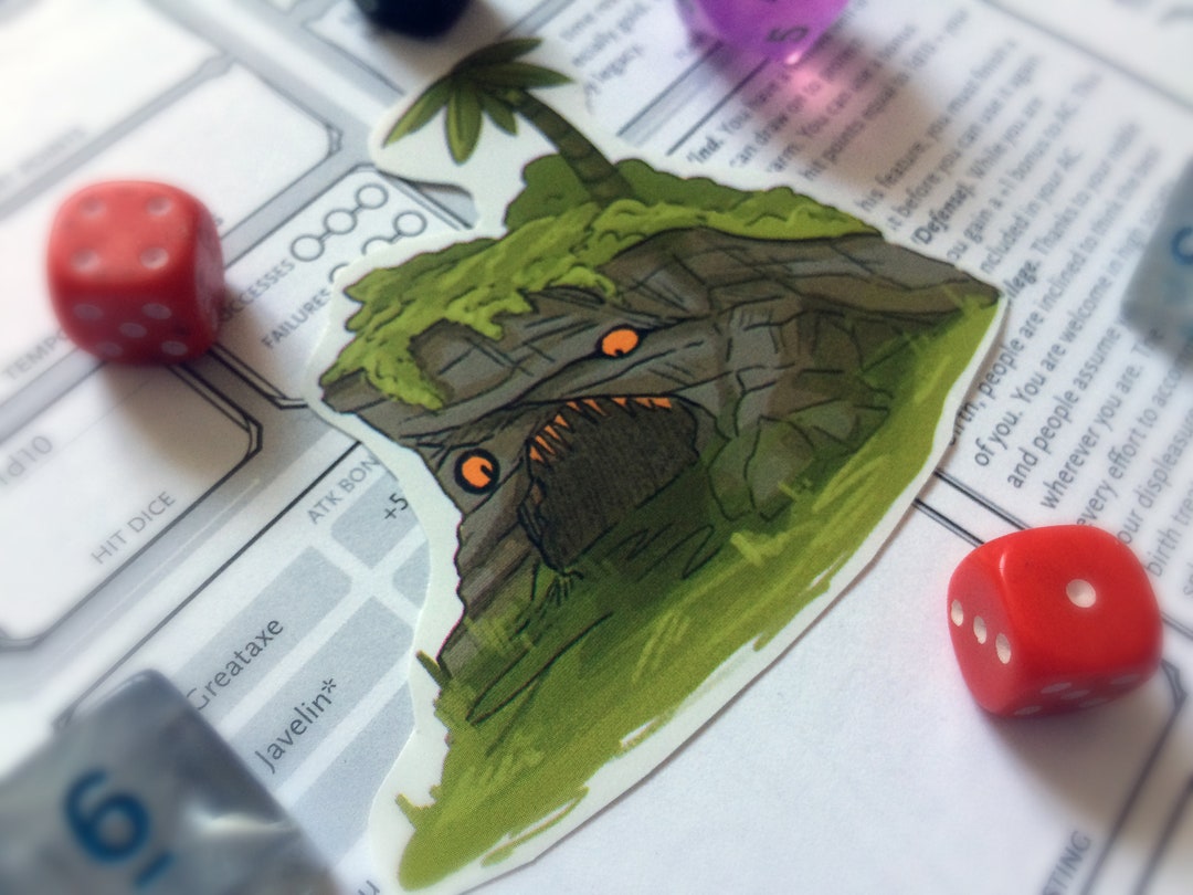 Cave Mimic Sticker // Dnd Nerd Geek Gift Cute // Creature - Etsy