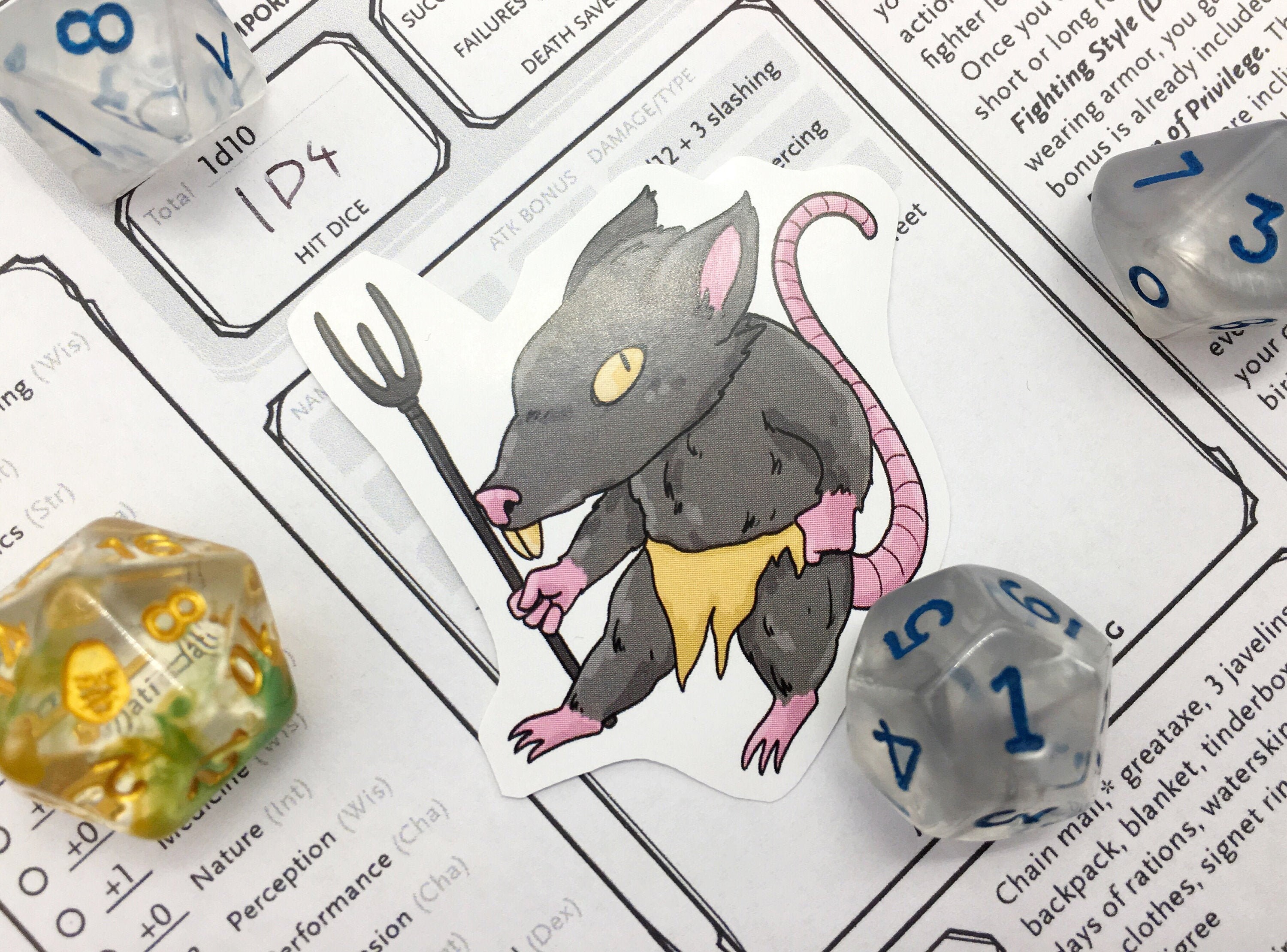 Twig Blight Sticker 6cm DnD Cute Nerd Geek Gift TTRPG RPG Gm Creature ...