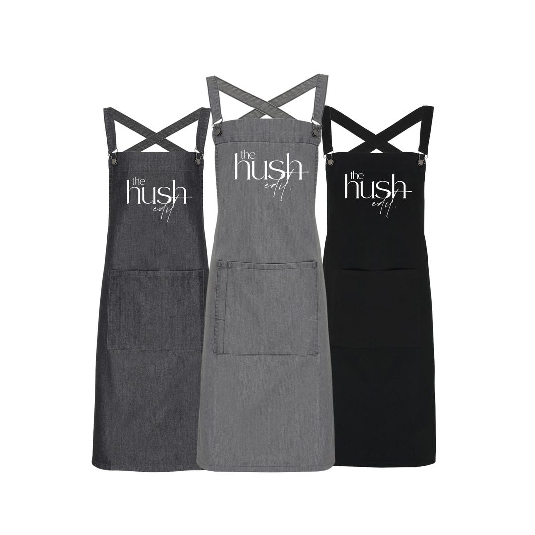 Custom Logo Apron | Black Logo Aprons for Men and Women | Barista Style ...