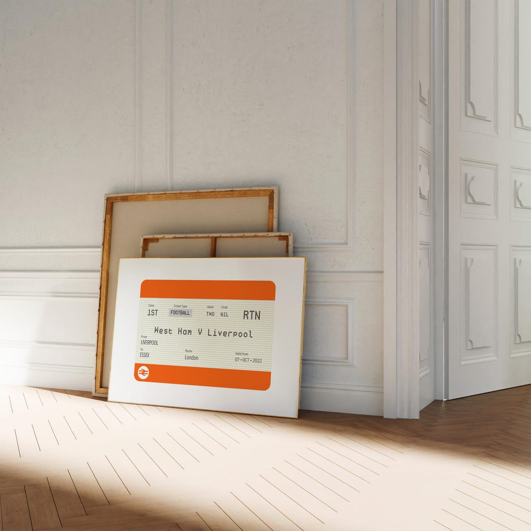 Rail Train Ticket Print – Unique Gift for Dad Father, Travel Birthday ...