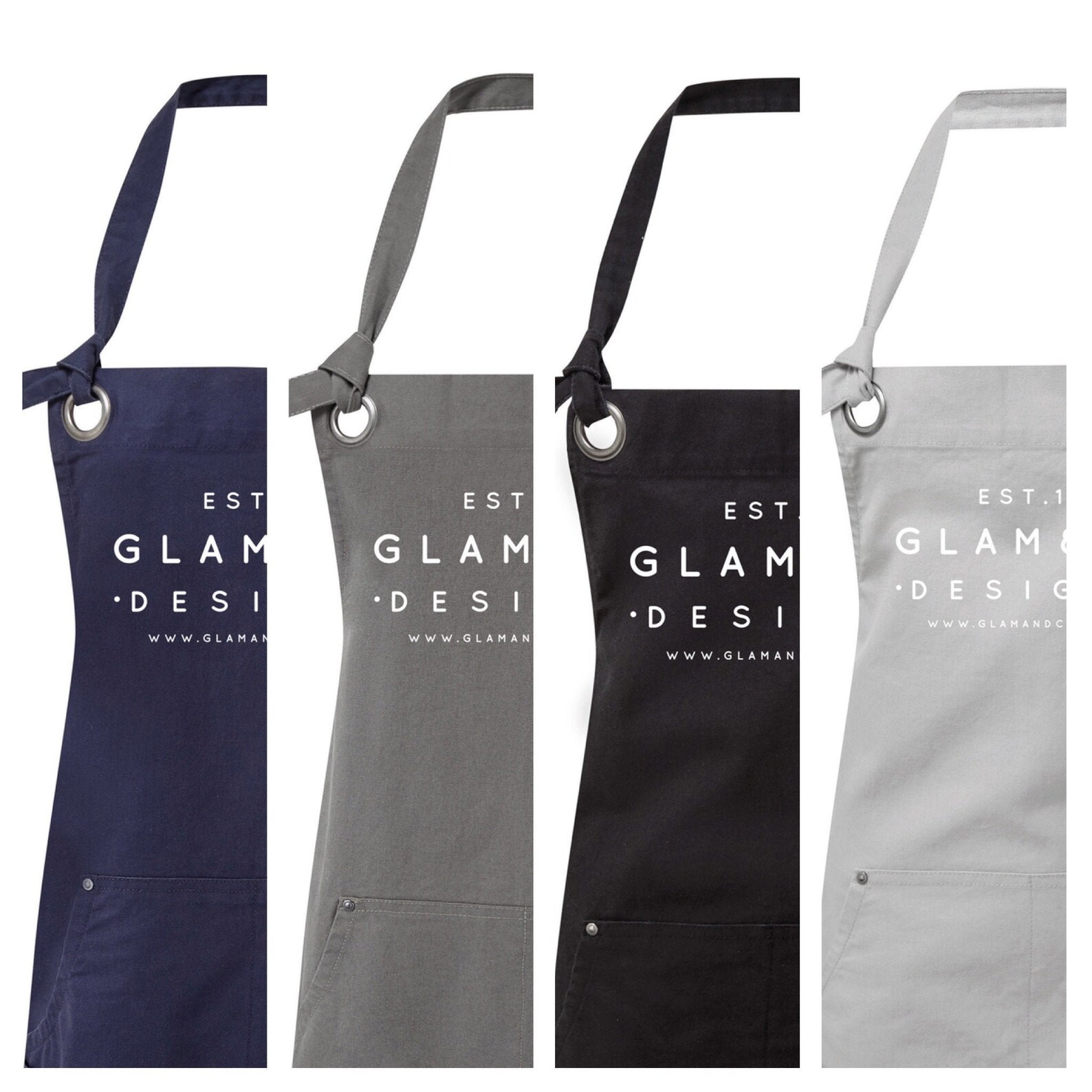 Personalised Apron With Pockets Logo Design Apron Aprons - Etsy UK