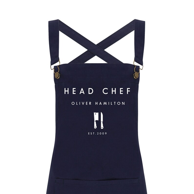 Aprons for Men Head Chef Apron Barista Style Custom Apron | Etsy