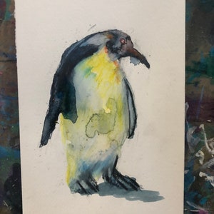 Emperor Penguin Art Print - Etsy