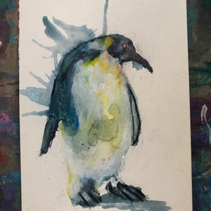 Emperor Penguin Art Print - Etsy