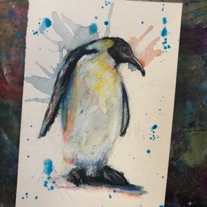 Emperor Penguin Art Print - Etsy