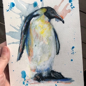 Emperor Penguin Art Print - Etsy