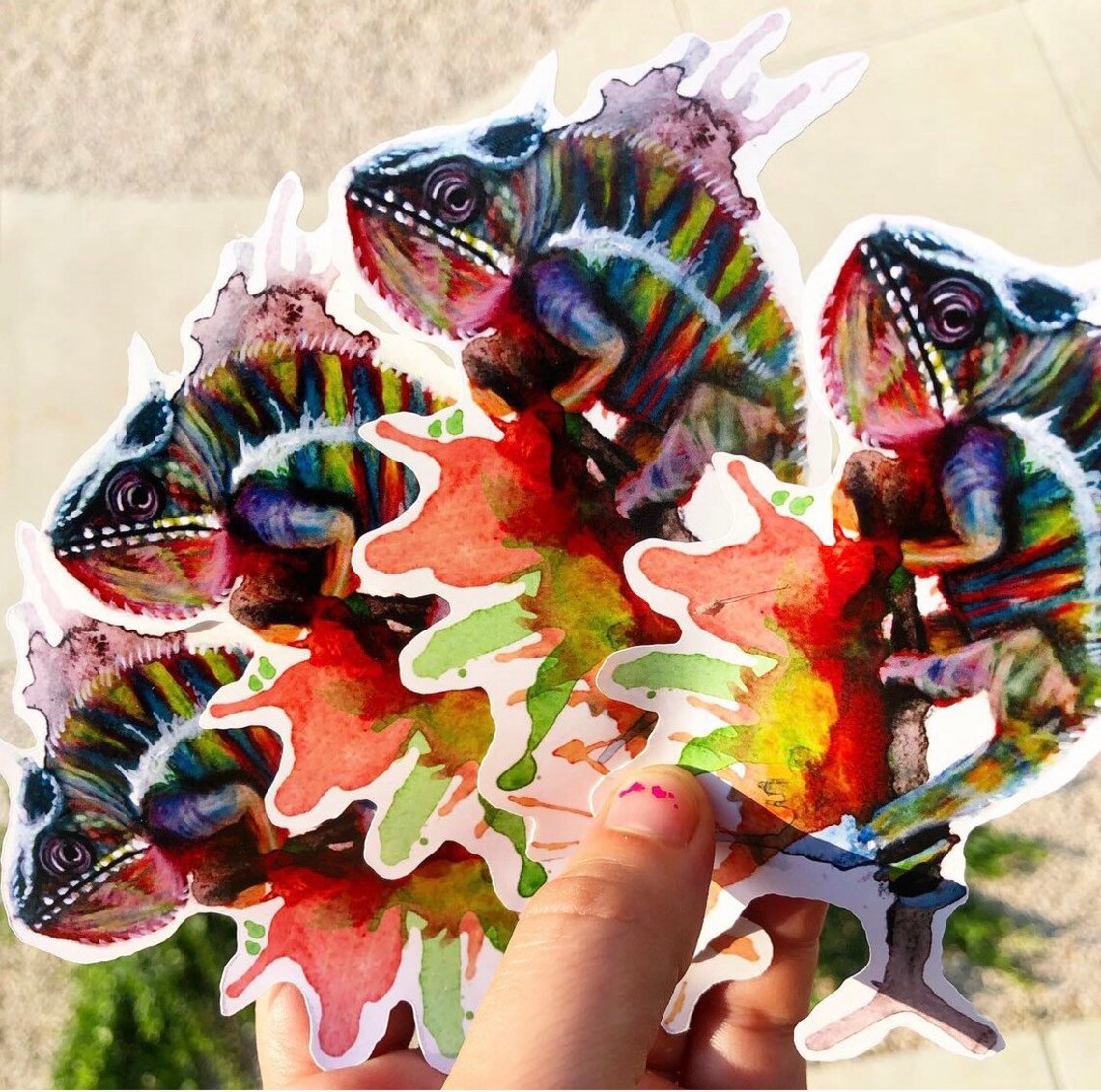 Chameleon Sticker |laptop Decal Sticker | Waterproof Vinyl Stickers ...