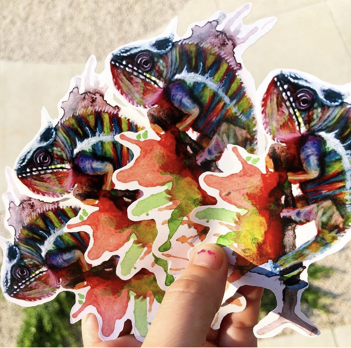 Chameleon Sticker |laptop Decal Sticker | Waterproof Vinyl Stickers ...