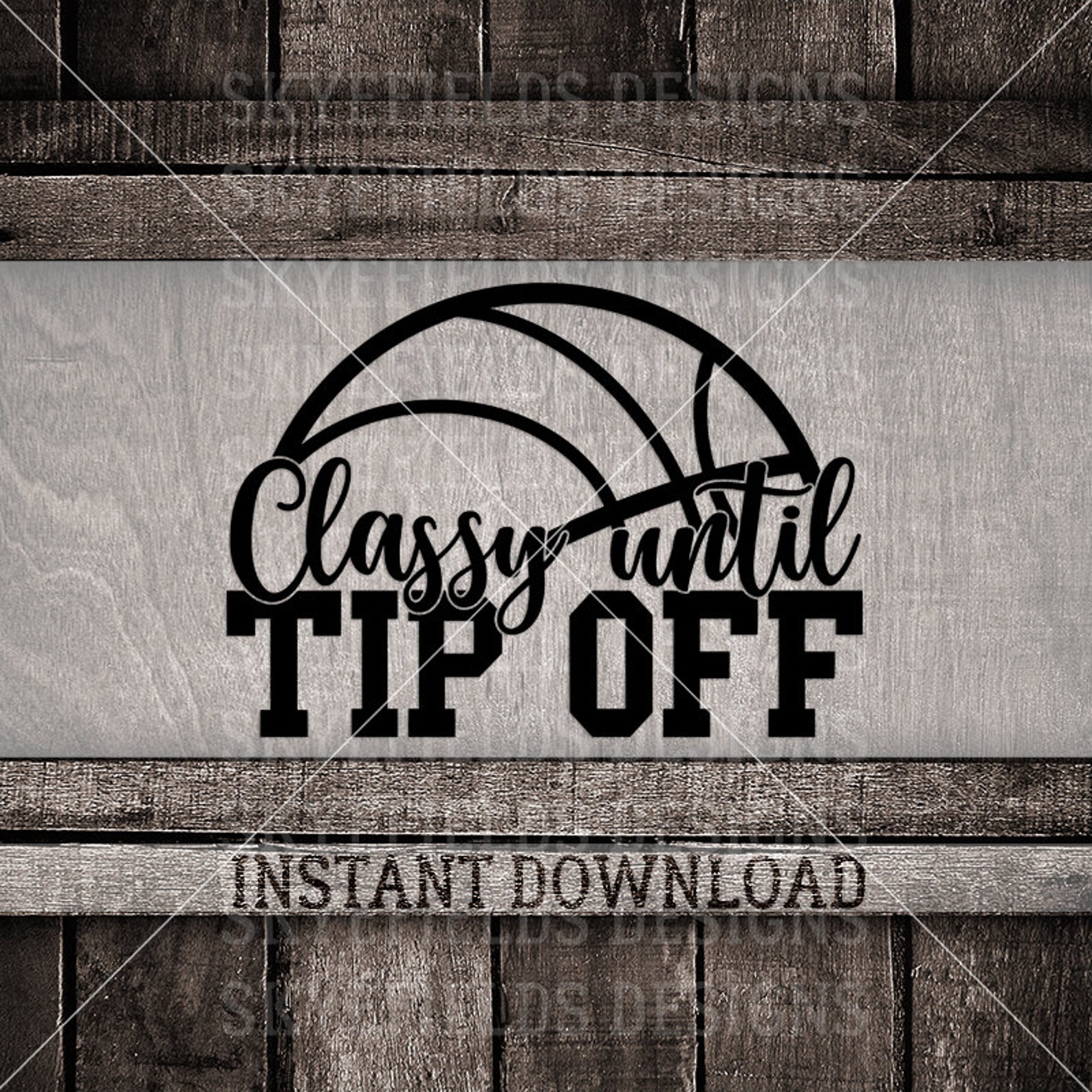 Classy Until Tip off SVG, JPG, PNG, Basketball, B-ball, Court, Lady ...