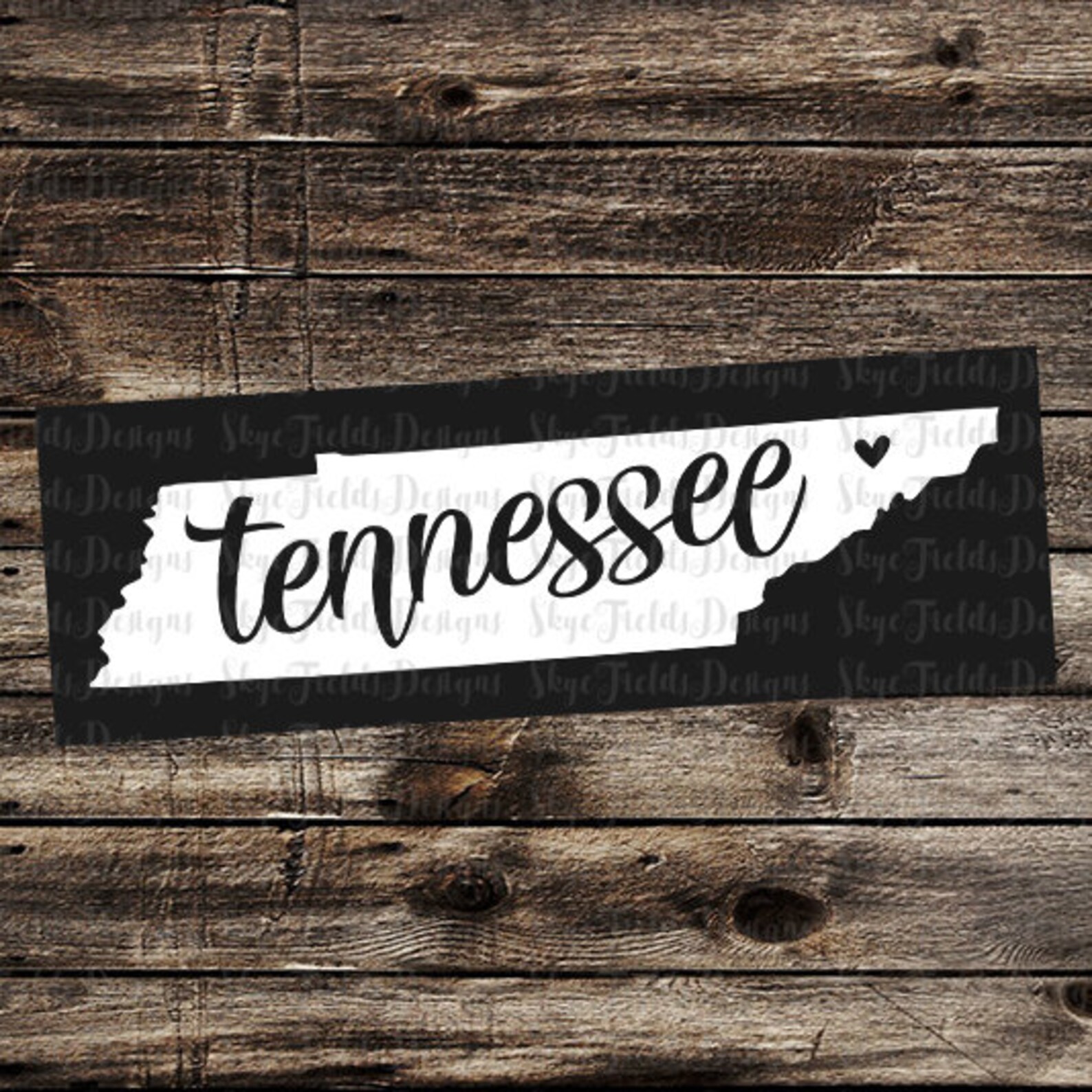 Tennessee Home State Shape SVG, JPG, PNG, Studio Cut File, Heart ...