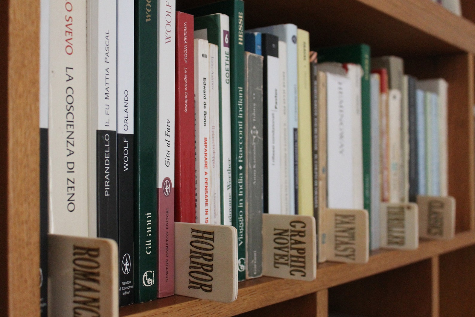 Book Shelf Dividers | Books Separators | Book Shelf Organizer | Genre ...