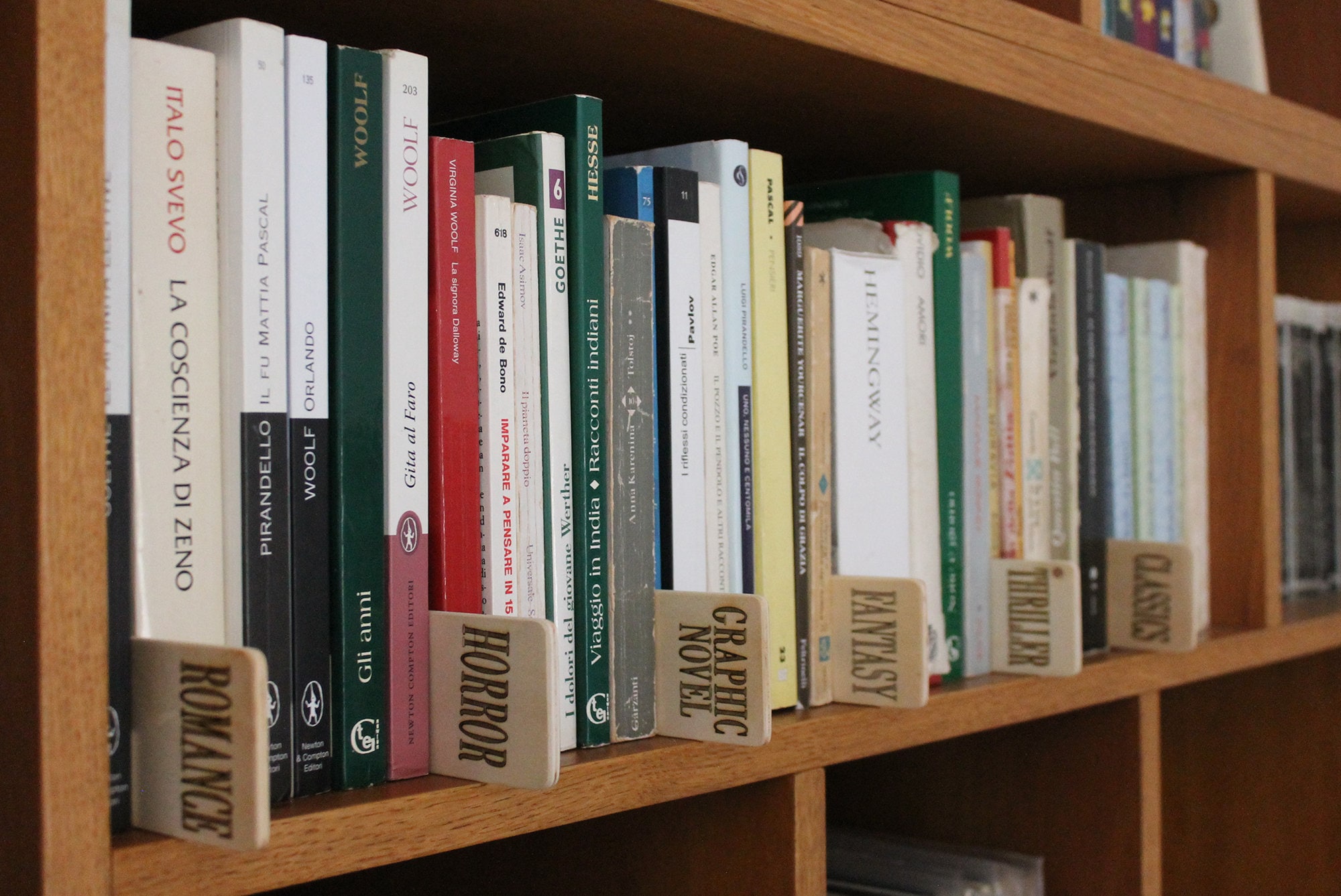 Book Shelf Dividers | Books Separators | Book Shelf Organizer | Genre ...