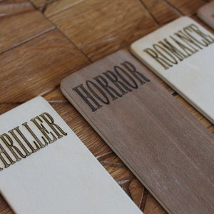 Book Shelf Dividers Books Separators Book Shelf Organizer Genre Books ...