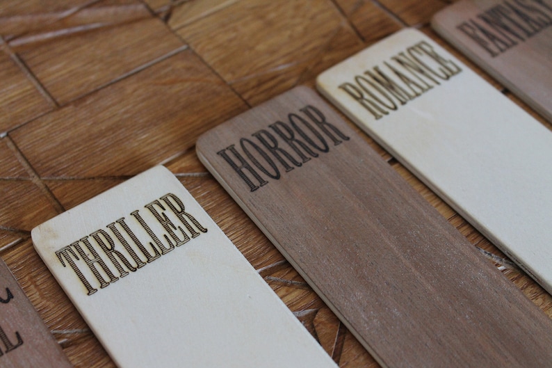 Book Shelf Dividers | Books Separators | Book Shelf Organizer | Genre ...