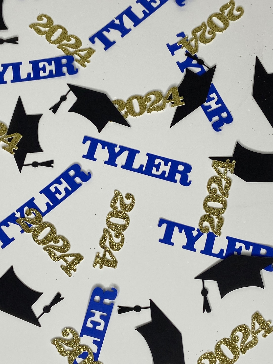 Graduation Confetti, Graduation Party Decor, Custom Name, Made to Order ...