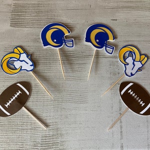 Los Angeles Rams Cupcake Toppers Food Picks 2020 New Logos - Etsy