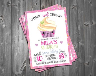 Cake decorating party invitation | Etsy