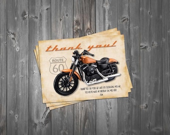 Motorcycle thank you | Etsy