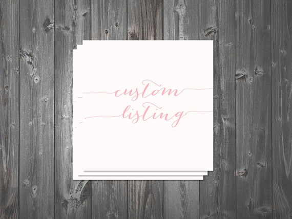 Custom Listing | Etsy