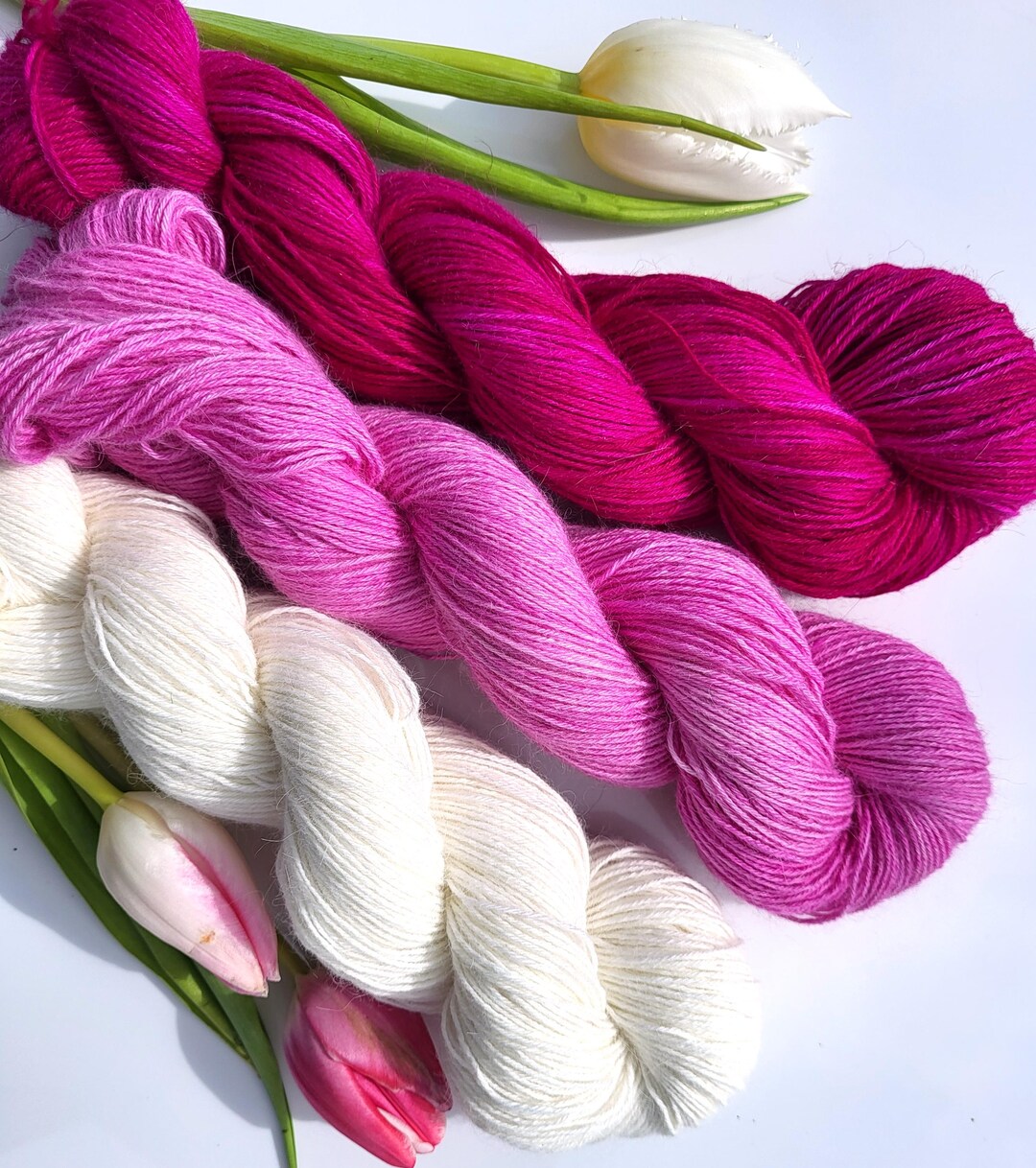3x 100% Angora Wool Seidenhase, PURE 260m/50g, Supersoft Homegrown ...