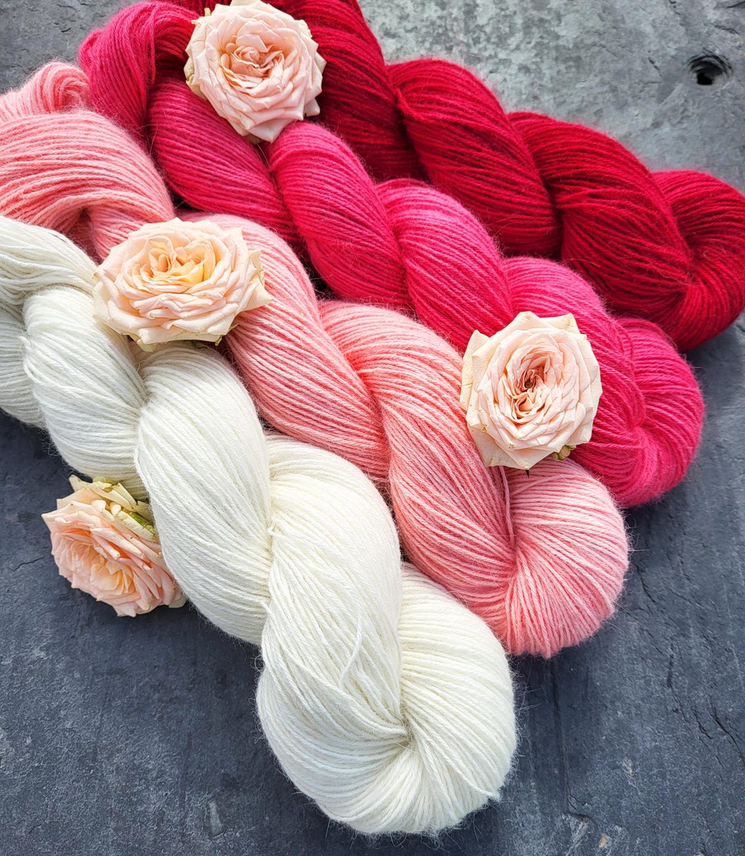 4x 100% Angora Wool Seidenhase, PURE 260m/50g, Supersoft Homegrown ...