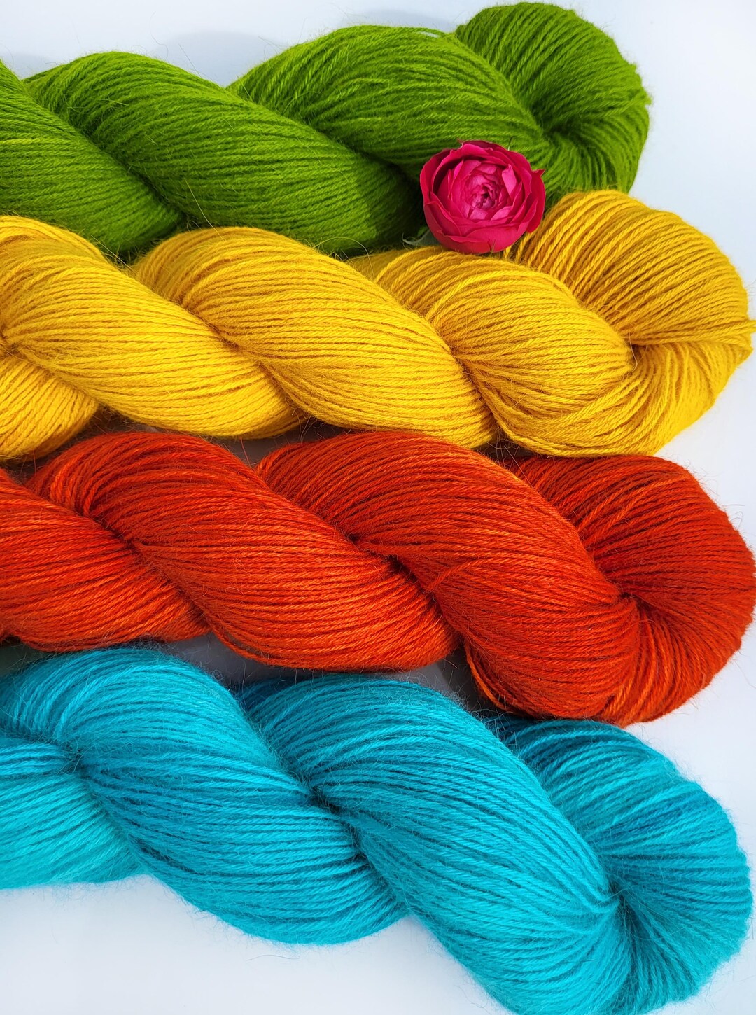 4x 100% Angora Wool Seidenhase, PURE 260m/50g, Supersoft Homegrown ...