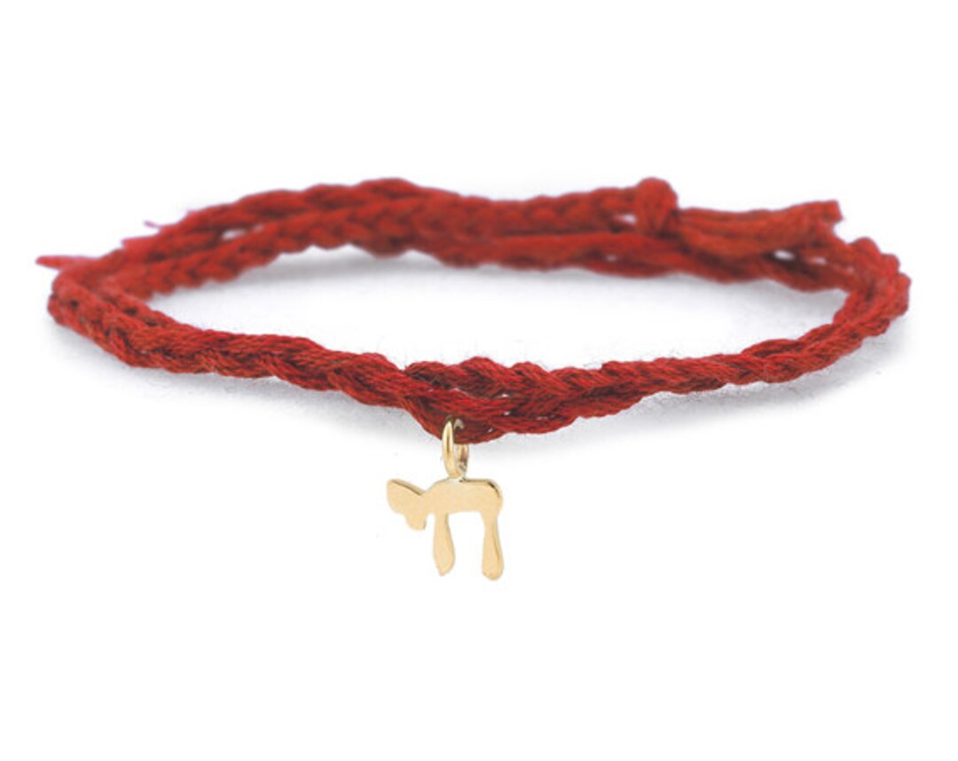 Chai Red String Bracelet, Red String Bracelet, Chai Bracelet, Kabbalah ...