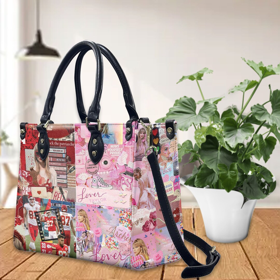 Taylor_eras Tour Merch Leather Handbag With Ziplock, Swiftie Handbag ...