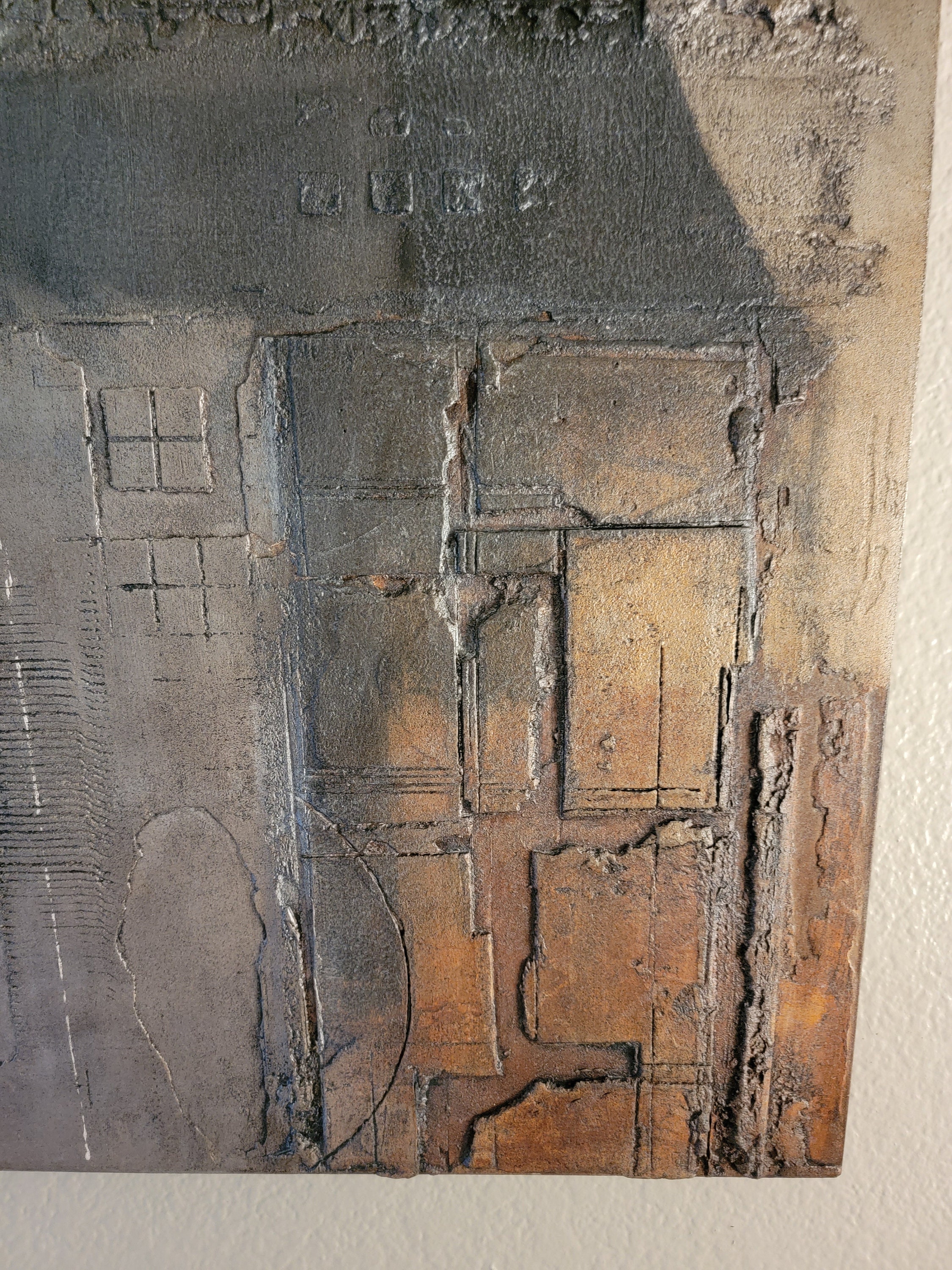 Wall Sculpture With Dynamic Heavy Texture. This Original Art is Made to ...