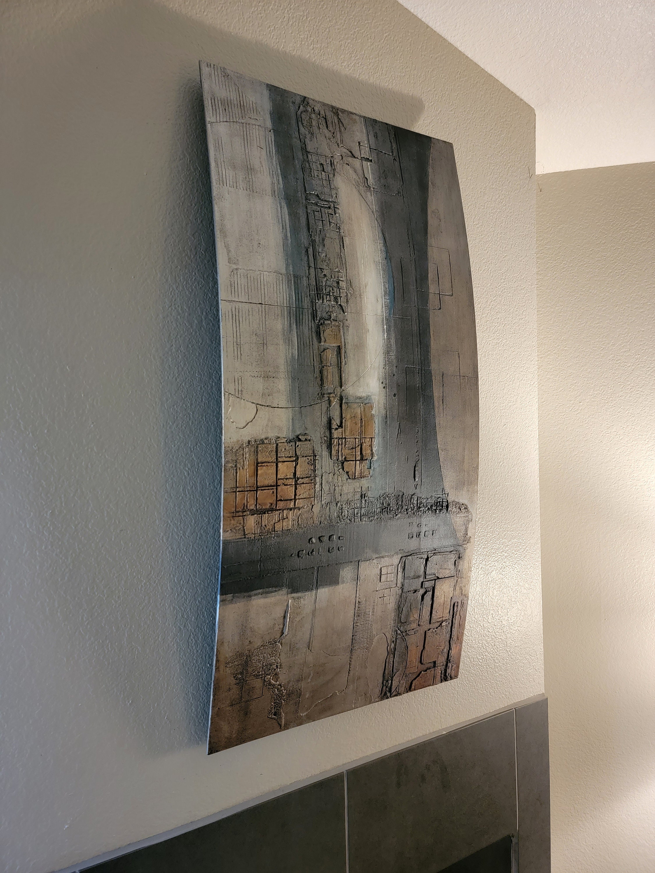 Wall Sculpture With Dynamic Heavy Texture. This Original Art is Made to ...