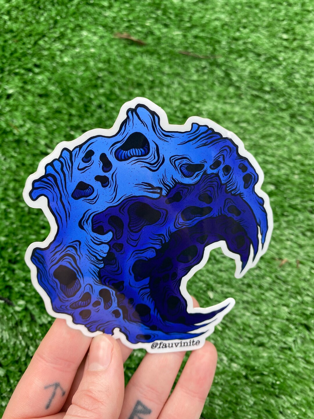Blue Moon Sticker - Etsy