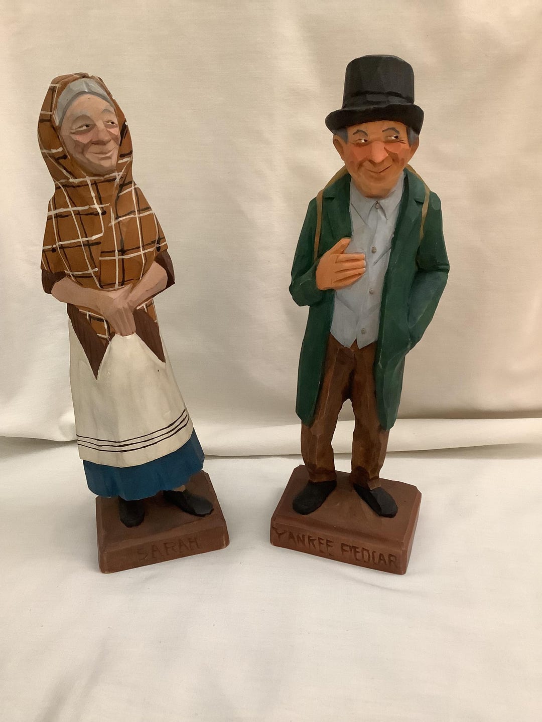Hannah Family Hand Carved Wooden Figures - Etsy