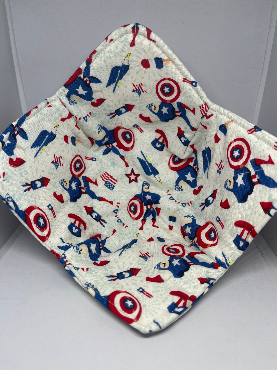 Captain America Bowl Cozy - Etsy