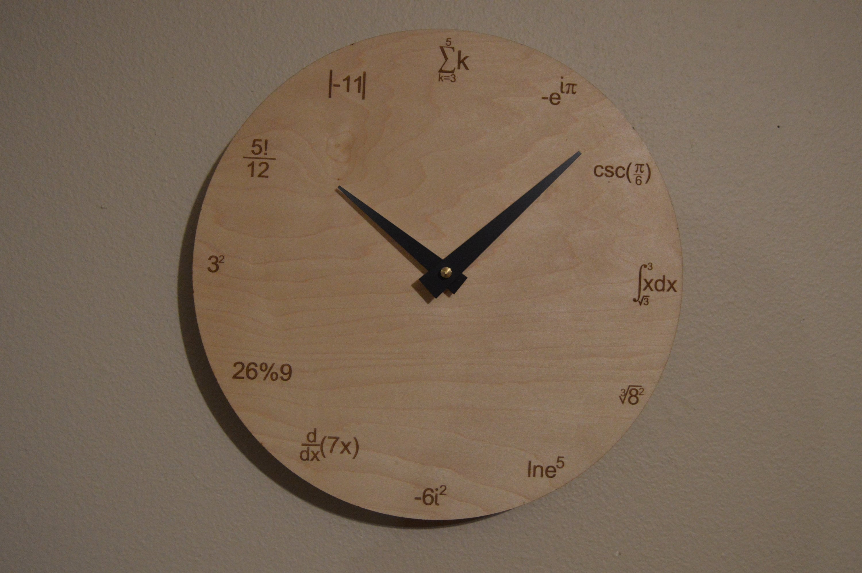 Math Clock - Etsy