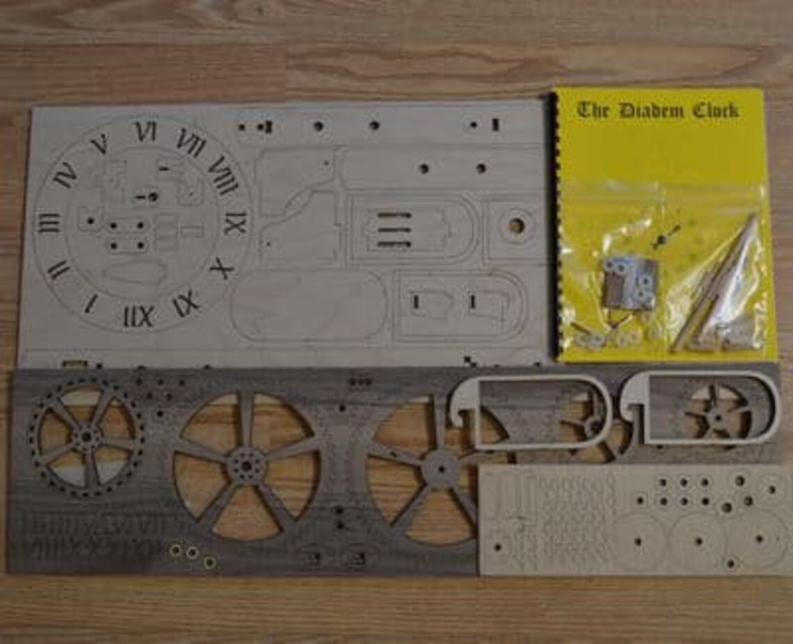 Diadem Wooden Clock Kit - Etsy