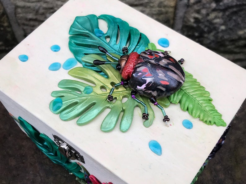 Entomology/beetle bug /trinket jewellery Storage gift box | Etsy