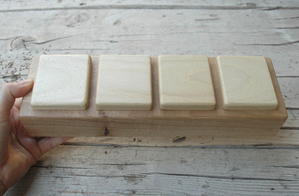 Spice Rack, Wooden Spice Box, Wood Herbs Box, Spice Holder, Anniversary ...