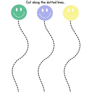 Scissor Skills Worksheets/bundle - Etsy