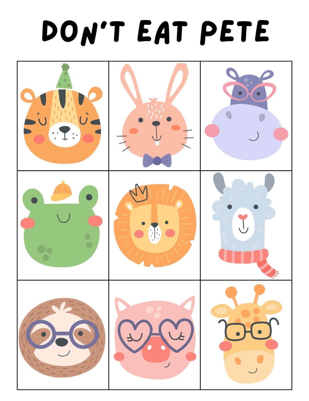 Don't Eat Pete - Instant Download - Etsy