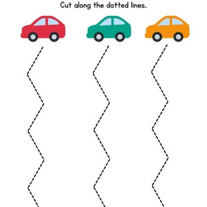 Scissor Skills Worksheets/bundle - Etsy