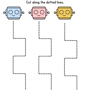 Scissor Skills Worksheets/bundle - Etsy