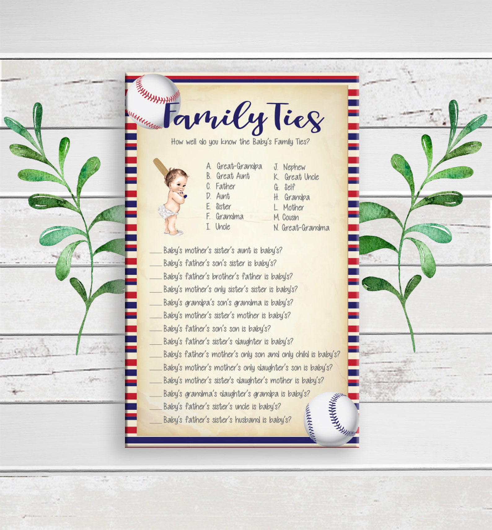 Family Ties Baby Shower Game Baseball Baby Shower Game Etsy Australia family-ties-baby-shower-game-baseball-baby-shower-game-etsy-australia