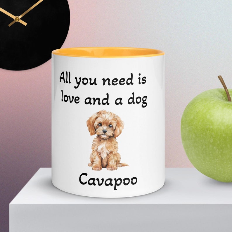 Cavapoo Mug With Color Inside Cavapo Cavapoo Dog Dog Mug Cup Mugs - Etsy