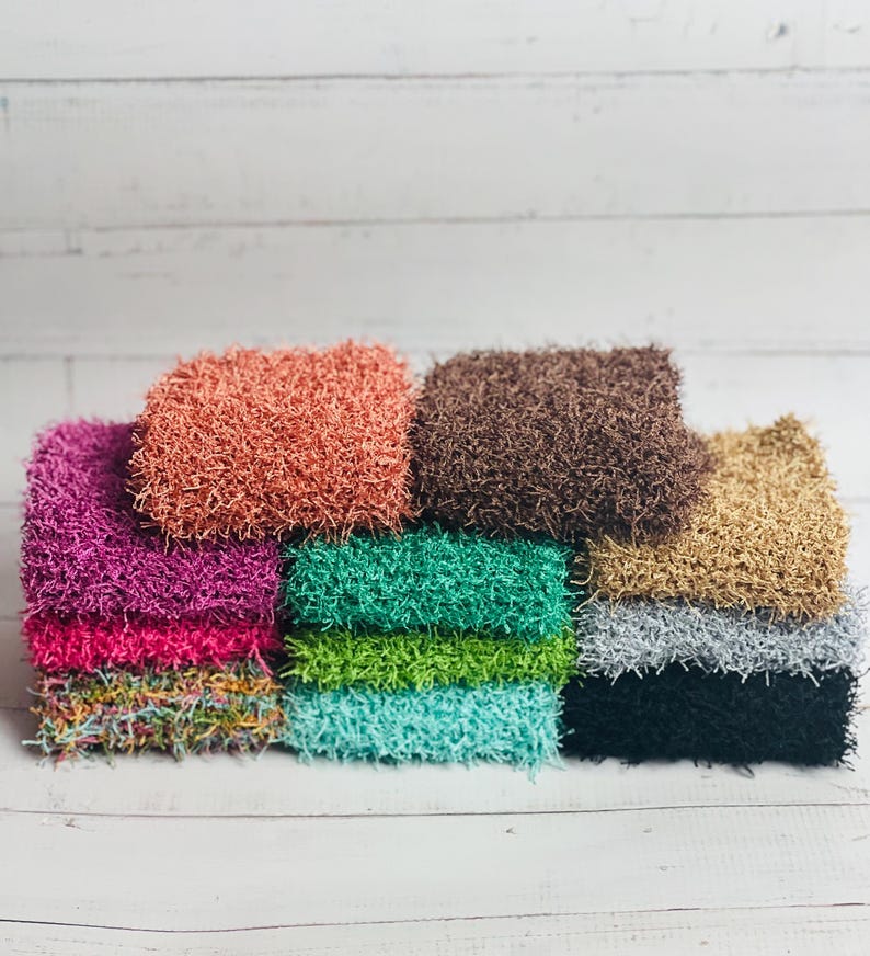 Handmade Scrubby Dishcloth : Reusable Exfoliating Spa Cloth - Etsy