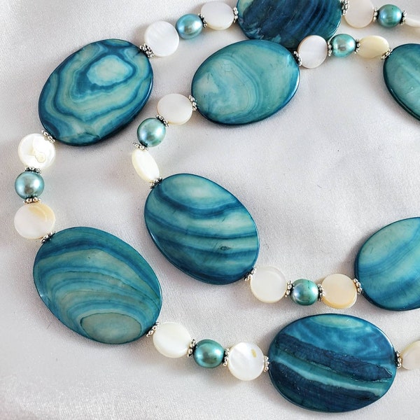 Blue Mother of Pearl - Etsy