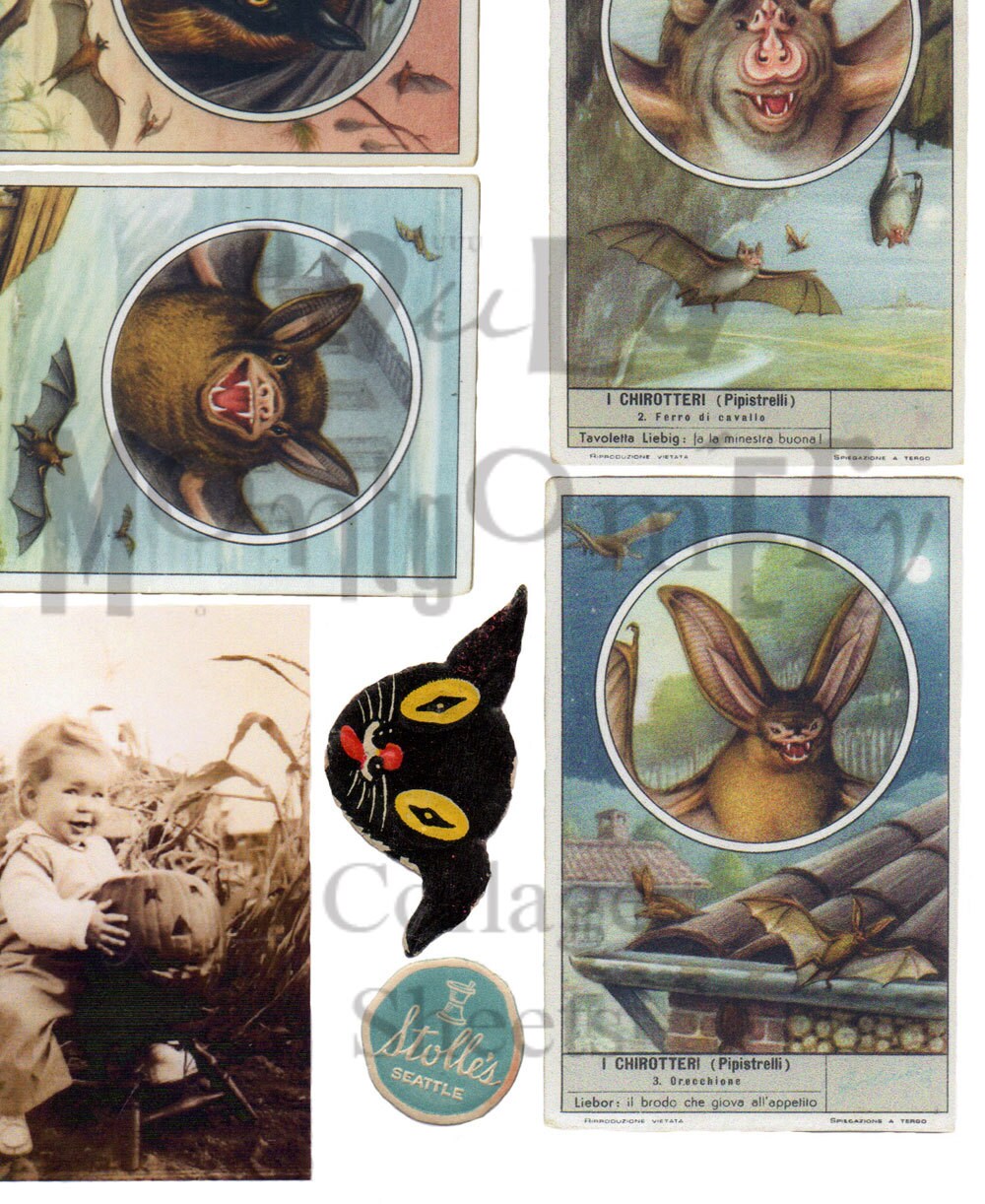 Halloween Stuff Number 6 Digital Download Collage Sheet - Etsy