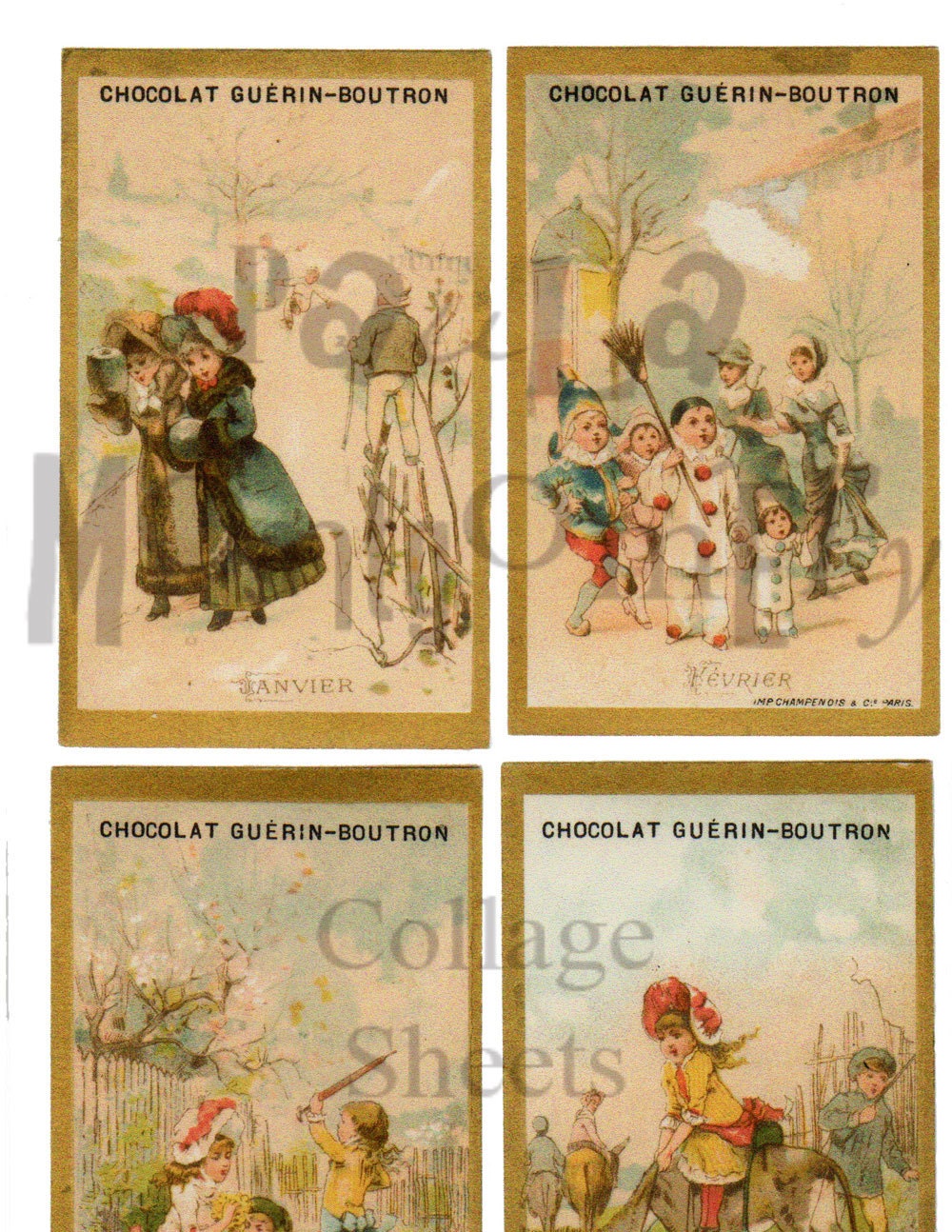 The 12 Months Number 1 Digital Download Collage Sheet - Etsy