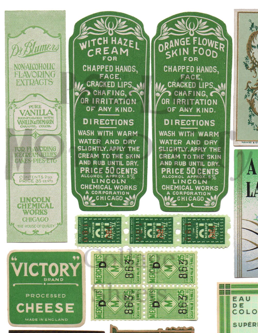 Green Stuff Number 1 Digital Download Collage Sheet - Etsy