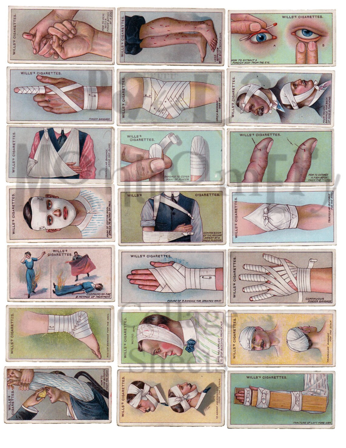 First Aid Number 1 Digital Download Collage Sheet | Etsy